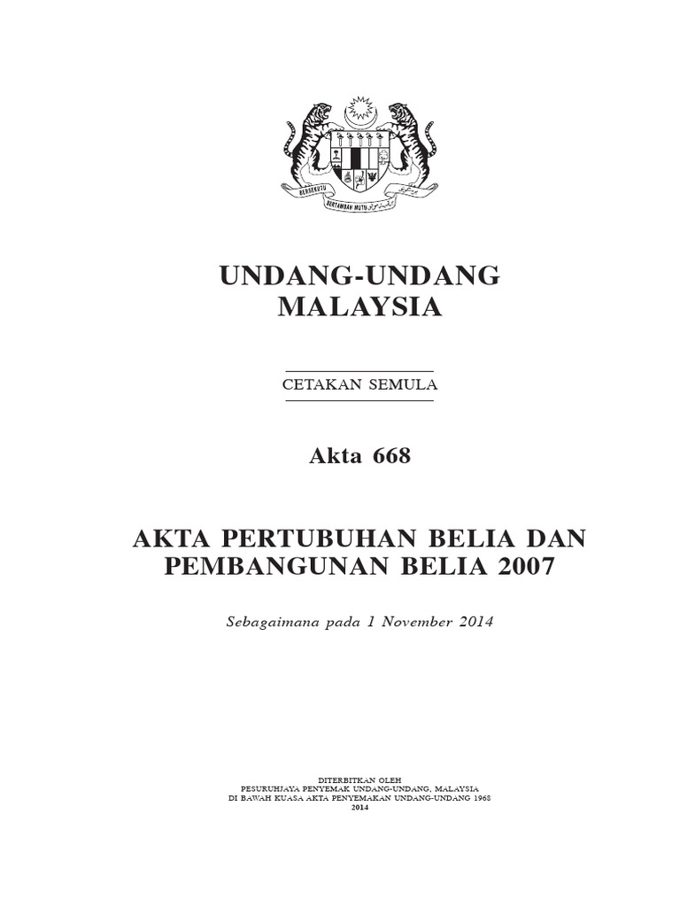 Akta 668 | PDF