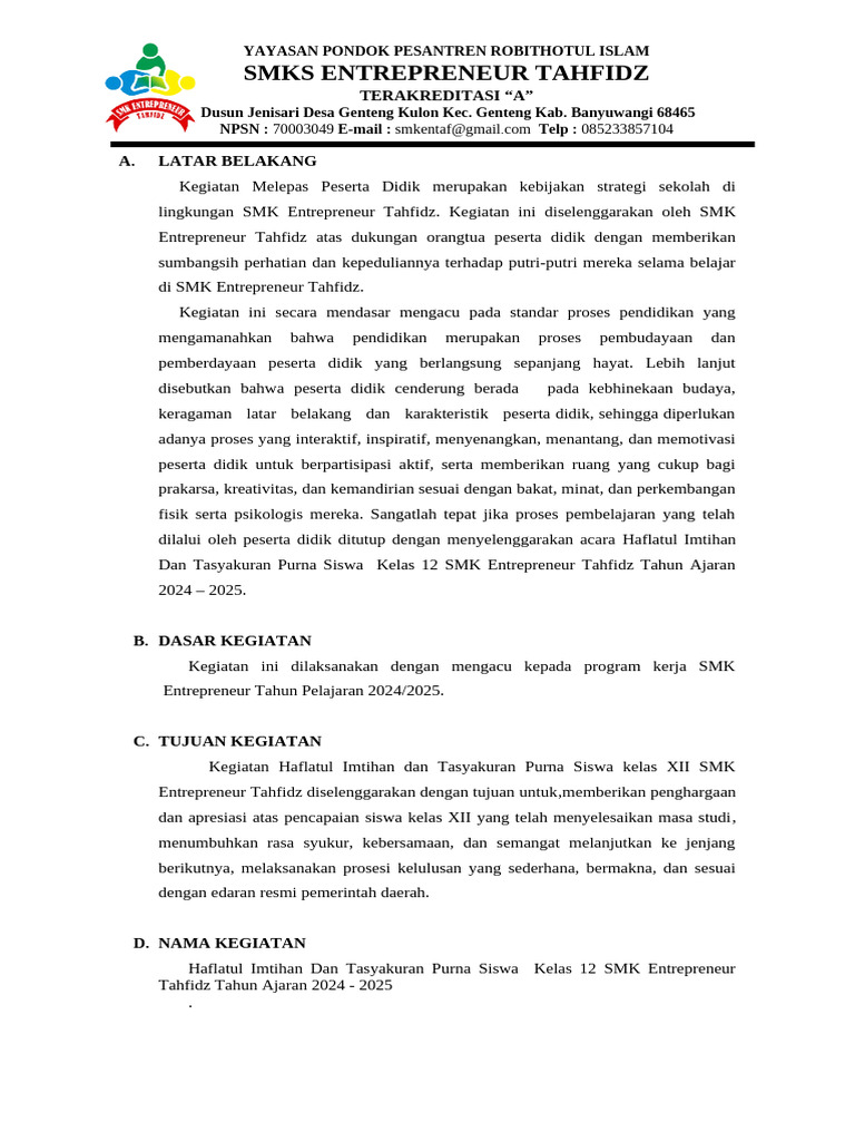 Proposal Wisuda | PDF