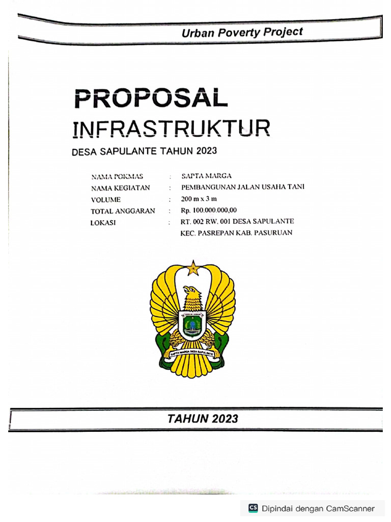 Proposal Pokmas Sapta Marga Sapulante | PDF