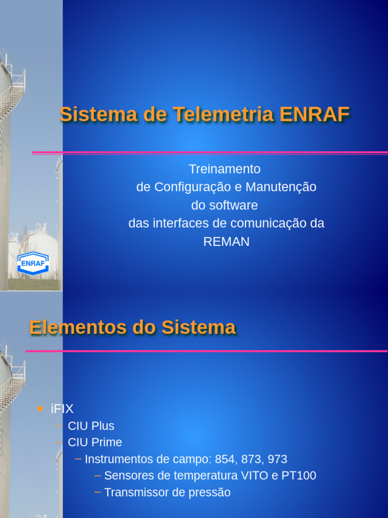 Configuração ENRAF | PDF | Cópia de segurança | Controlador lógico ...