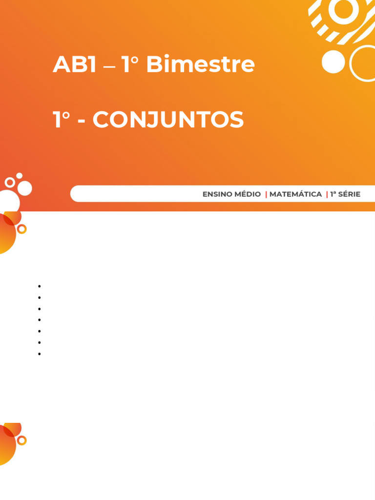 Revisão AB1_1° Bimestre_CONJUNTOS 2 | PDF