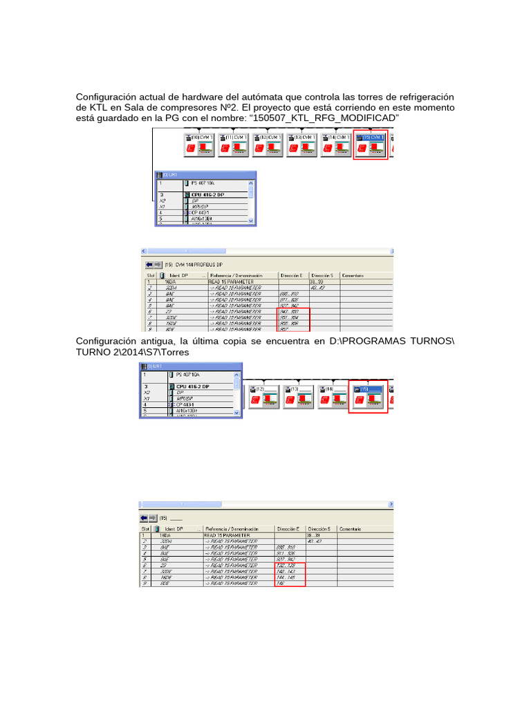Configuración Hardware Autómata Torres de Refrigeración de KTL | PDF