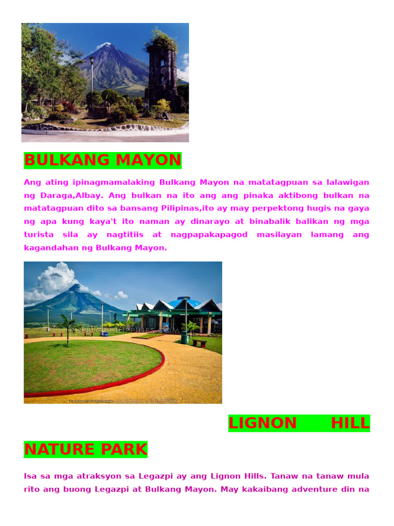 Mga Lugar Sa Pilipinas | PDF