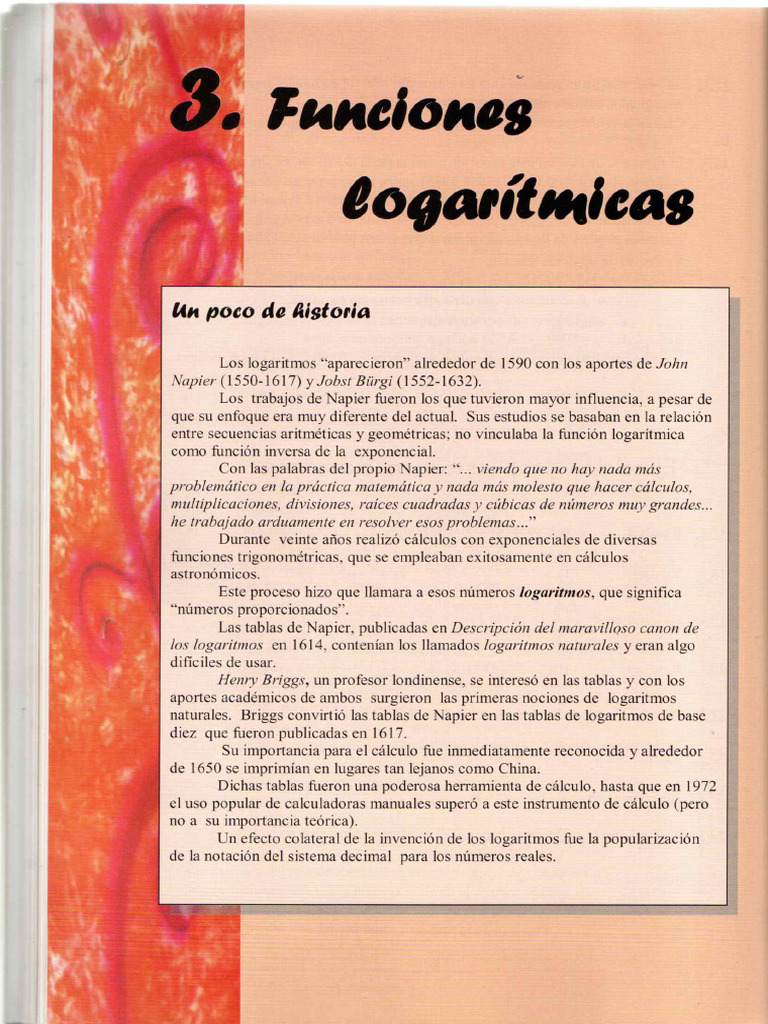 Teorico+4+-+Funciones+logarA?_tmicas | PDF