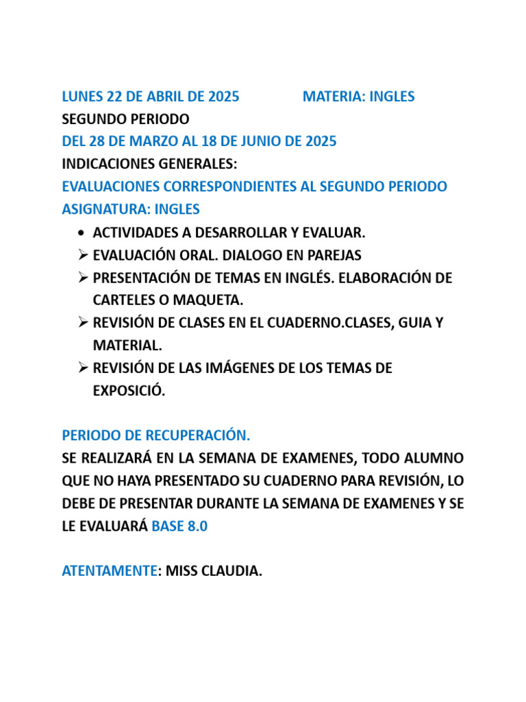 EVALUACION 2DO PERIODO | PDF