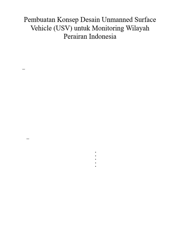 Pembuatan Konsep Desain Unmanned Surface | PDF