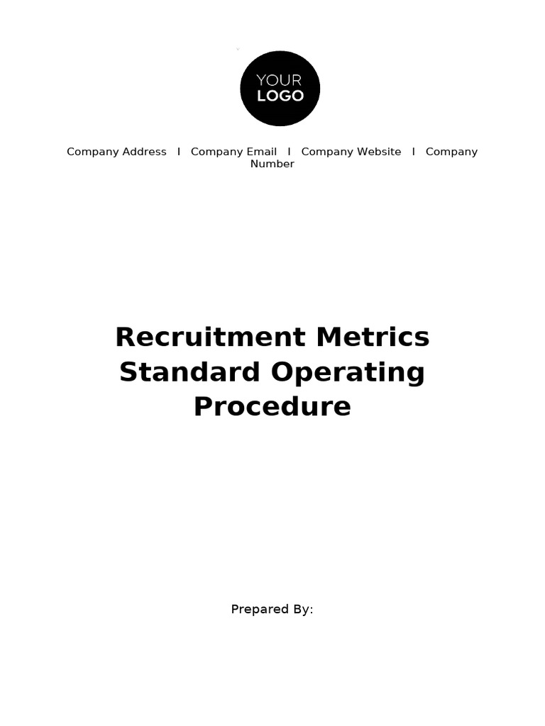 Recruitment Metrics SOP HR Template | PDF | Benchmarking | Performance ...