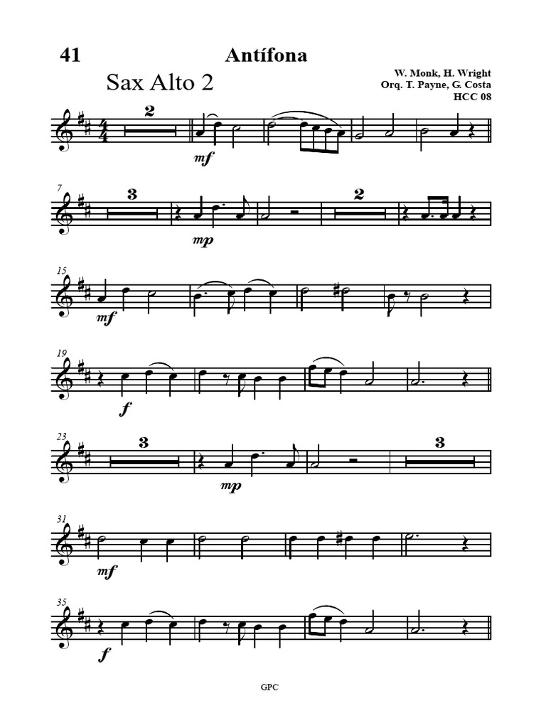 41 - Anti Üfona - Sax Alto 2 | PDF