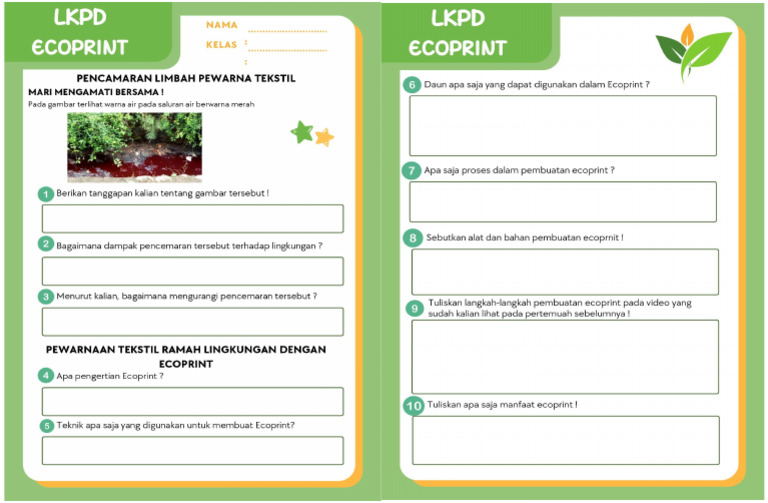 LKPD P5 Ecoprint | PDF