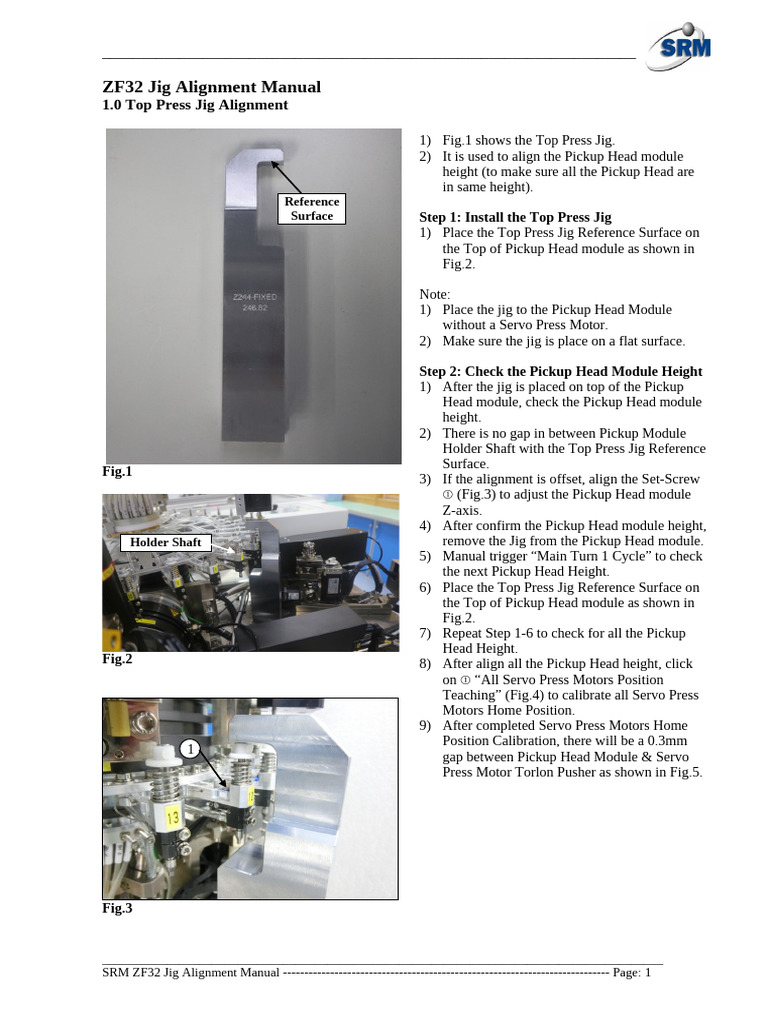 ZF32 Jig Alignment Manual Guide | PDF | Tools | Machines