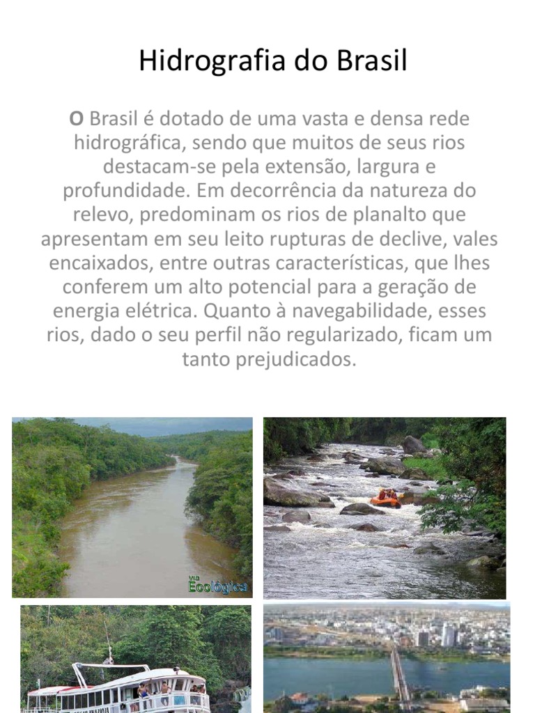 Hidrografia Do Brasil | PDF | Hidrografia | Geociências