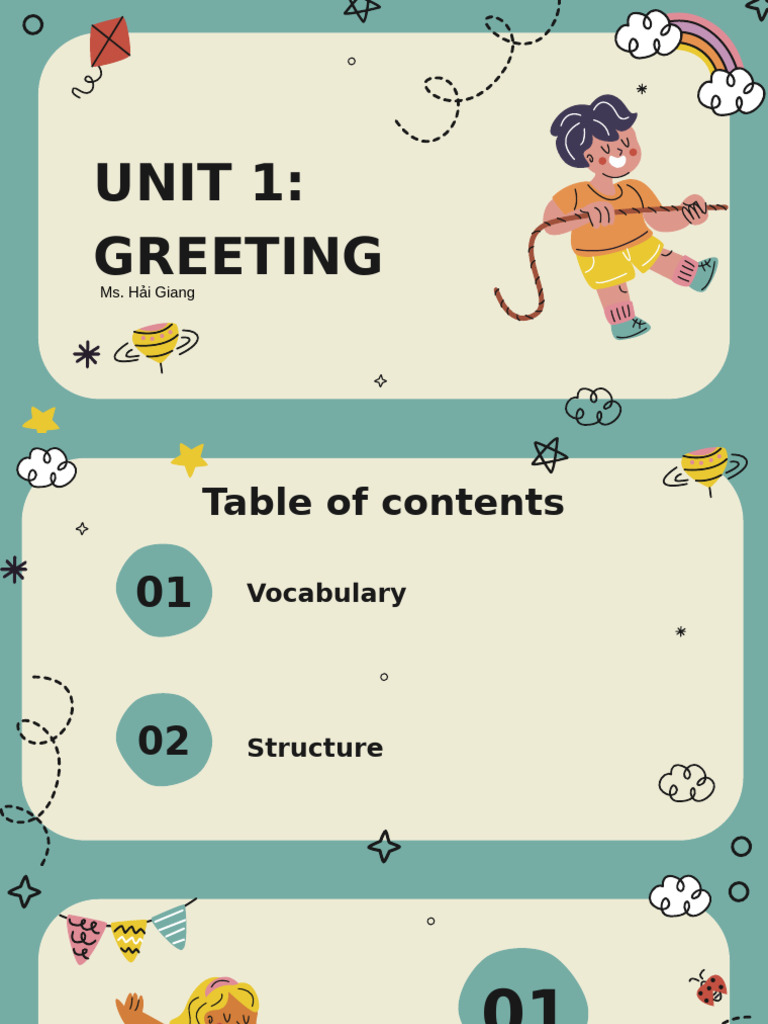 Unit 1 Greeting | PDF