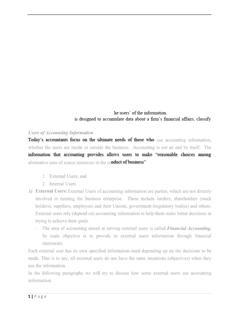 CHAPTER 1 Introduction To Accounting PA 1 | PDF | Equity (Finance ...