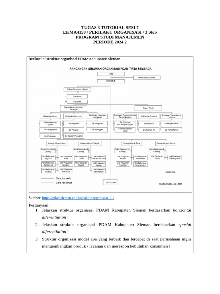 Tugas Tutorial Ke 3 Dedy Riswan Hidayat (Perilaku Organisasi) | PDF