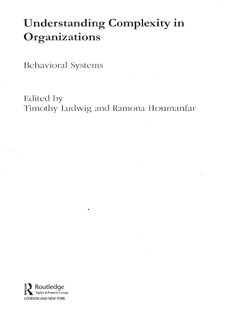 Understanding Complexity in Organizations | PDF