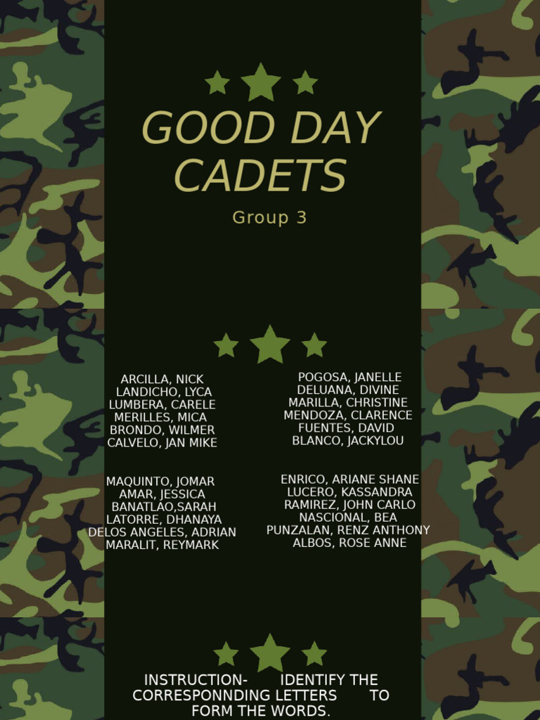 Military Business Card Green Camouflage Pattern Style | PDF