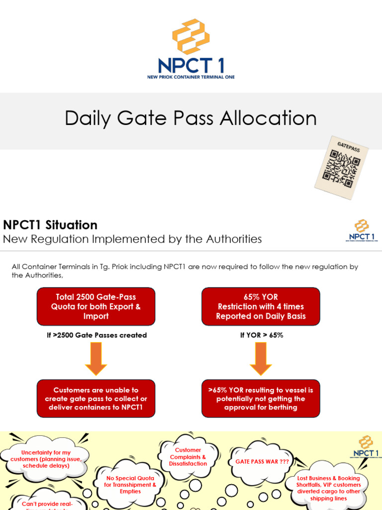 Daily Gate Pass Allocation Deck (Liner) | PDF | Economies