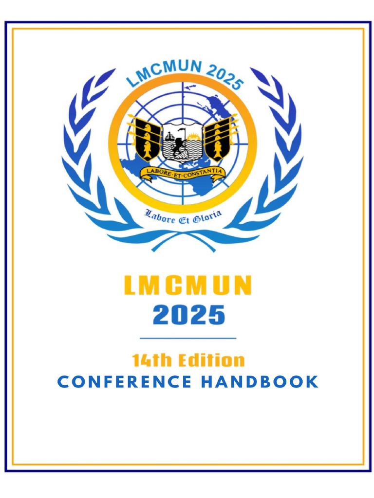LMCMUN - 25 Conference Handbook | PDF | Committee | Plagiarism