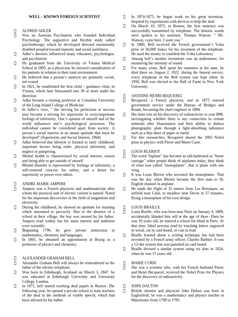 WELL - KNOWN FOREIGN SCIENTIST-3rd | PDF