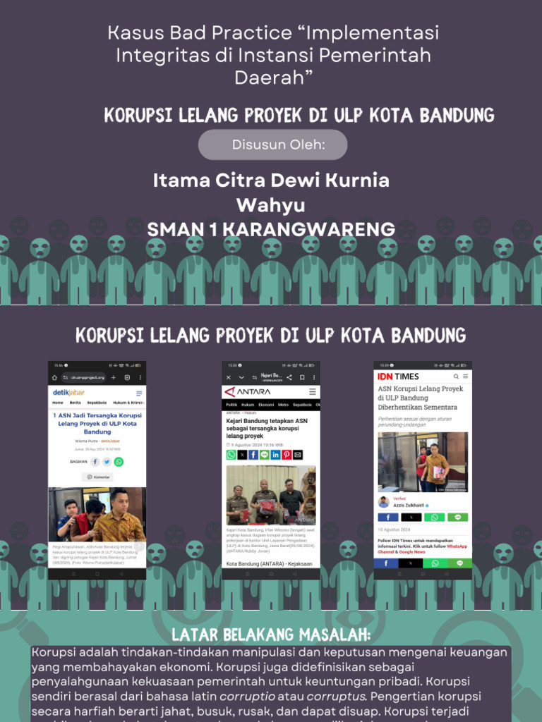 Kasus Bad Practice "Implementasi Integritas Di Instansi Pemerintah ...