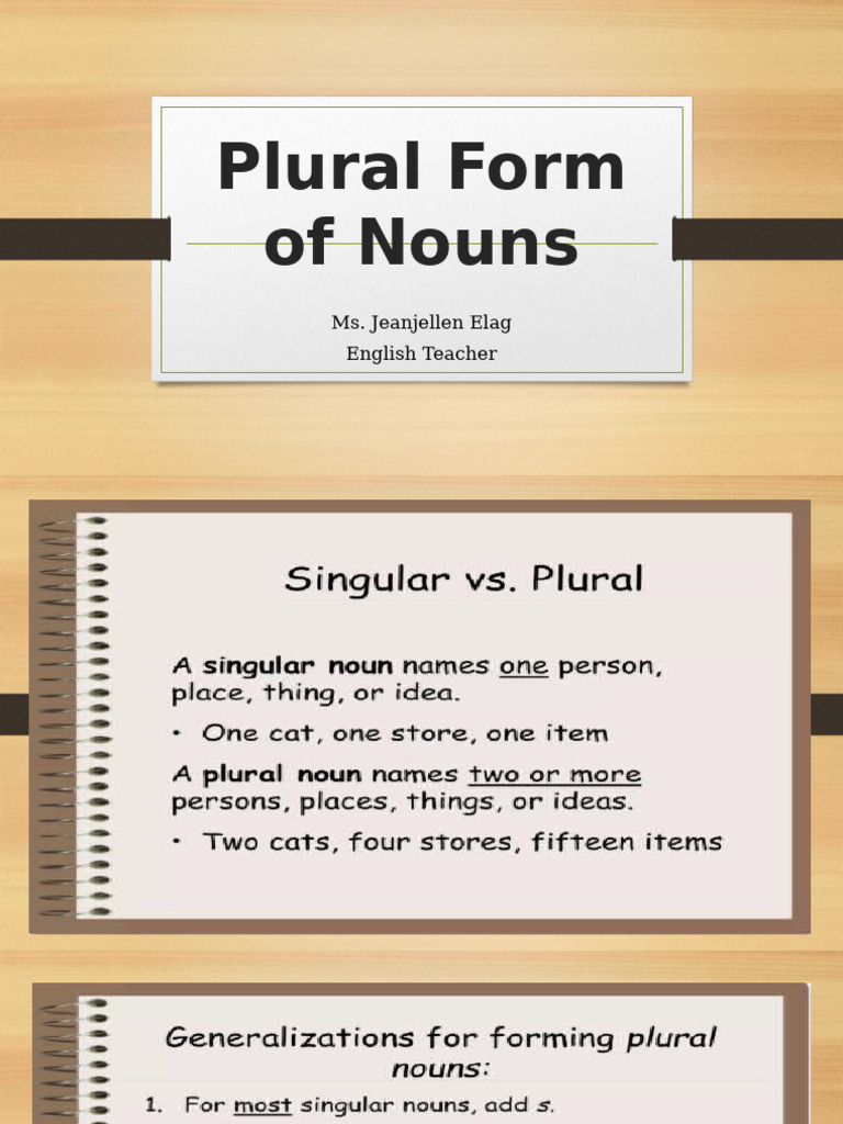 Plural Form of Nouns | PDF