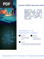 Simulado OBMEP Nivel1 Com Imagens | PDF