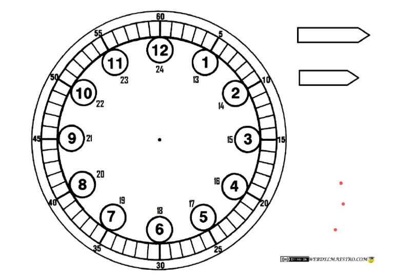 Relojes para Aprender La Hora 4 | PDF