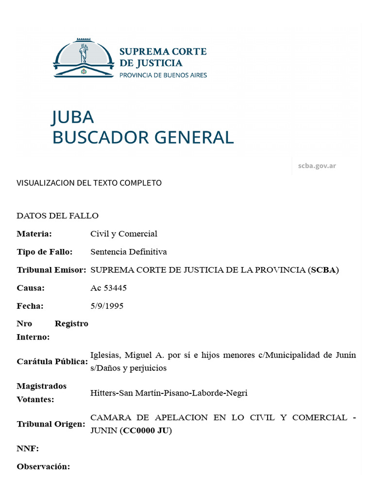 Scba - Juba | PDF | Apelación | Demanda judicial