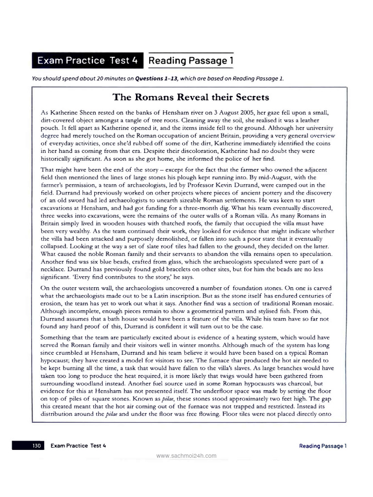 IELTS Trainer 2 Academic - Reading Test 4 | PDF