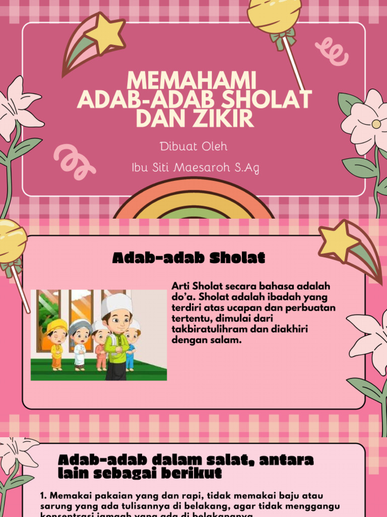Adab Adab Sholat Dan Zikir | PDF