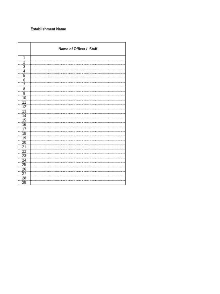 Names, Position and Address of Officers - Staff | PDF