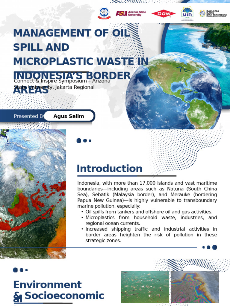 Management of Oil Spill and Microplastic Waste in Indonesia's Border ...
