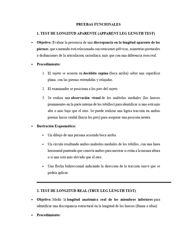 Pruebas Funcionales | PDF | Escoliosis | Rodilla
