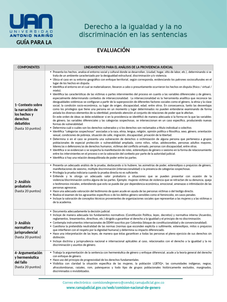 Anexo 1a. Guia Hoja Evaluacion | PDF | Interseccionalidad | Discriminación