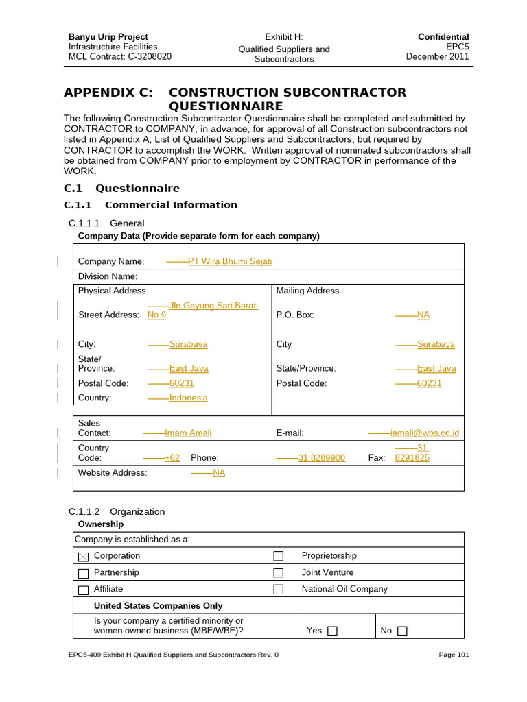 EPC5-409 Exh H Qual Sups and Subs - App C2 | PDF | Quality Management ...