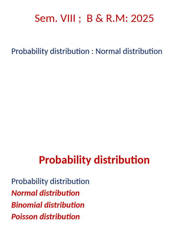 Probability Distribution Normal Distribution | PDF | Probability Distribution | Normal Distribution