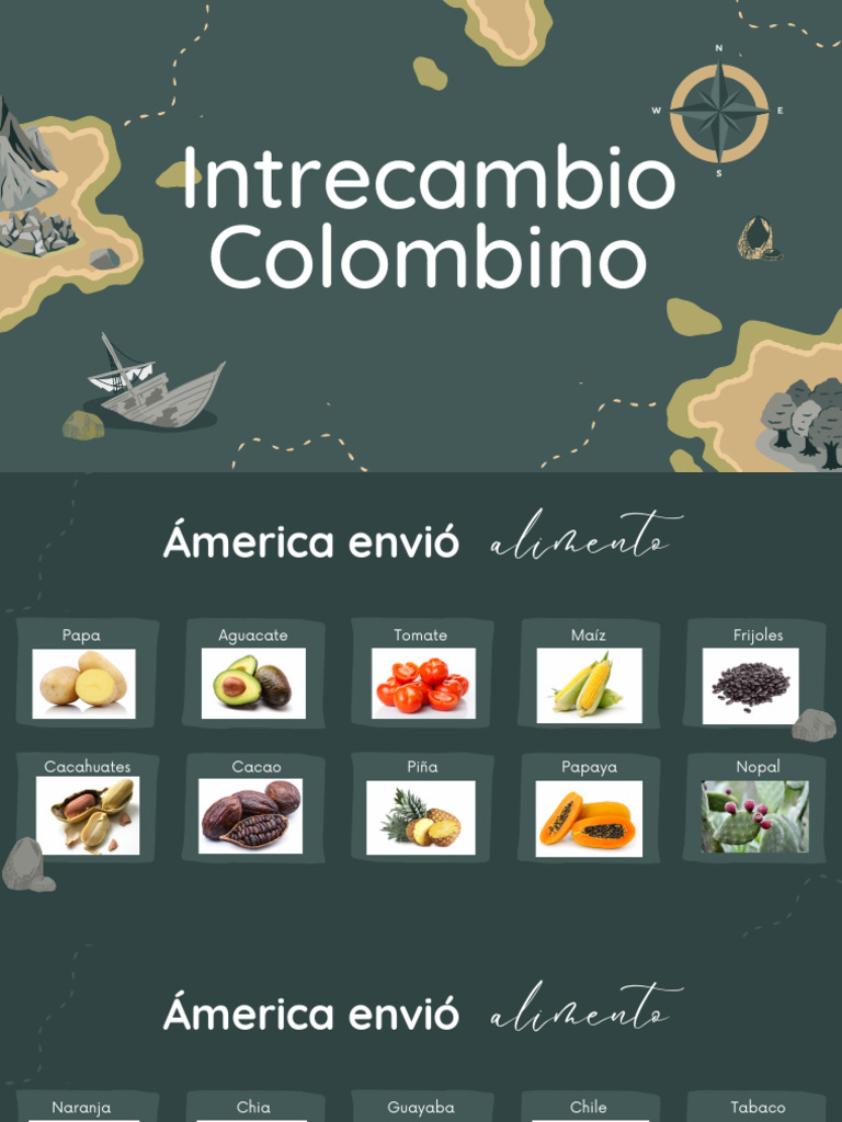 Intercambio Colombino y su Impacto Gastronómico | PDF