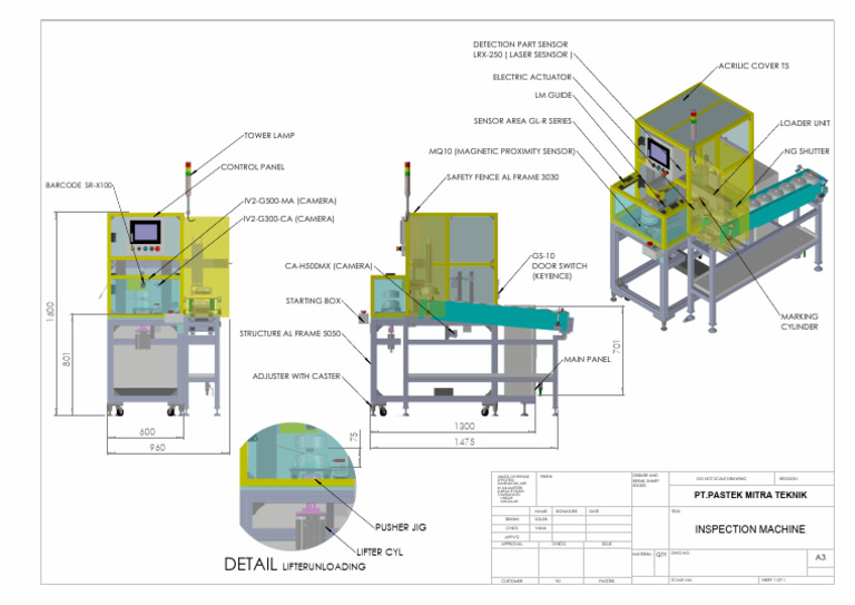 Inspection Machine 080823 | PDF | Equipment | Manufactured Goods