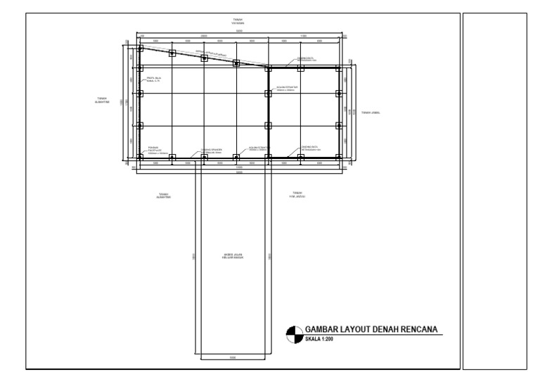 Layout Denah Rencana | PDF