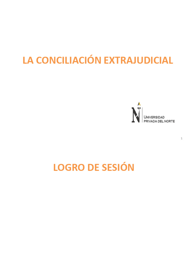 LA CONCILIACI Ôn EXTRAJUDICIAL-1 | PDF | Justicia | Crimen y violencia