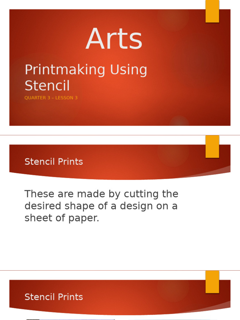 Stencil Printmaking Techniques Guide | PDF
