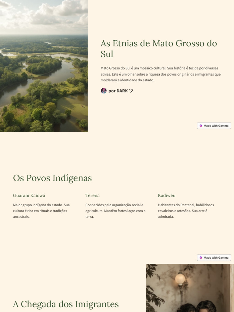 Etnias e Cultura de Mato Grosso do Sul | PDF | Etnia | Povos indígenas