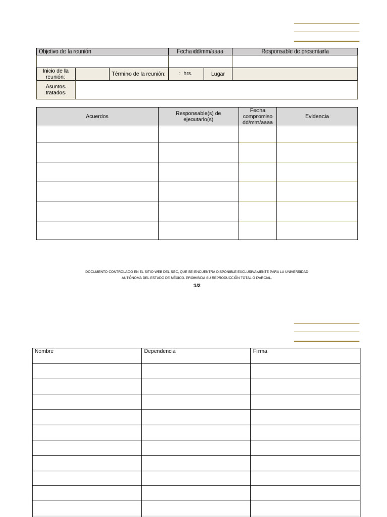 FORMATO MINUTA | PDF