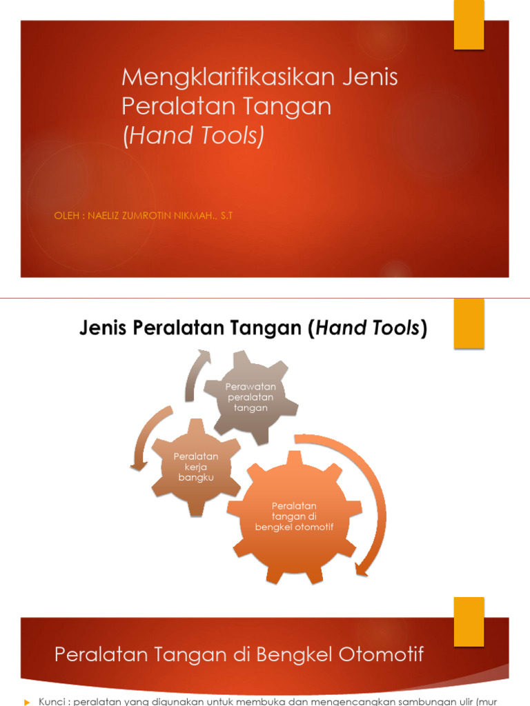 Mengklarifikasikan Jenis Peralatan Tangan (Hand Tools) | PDF