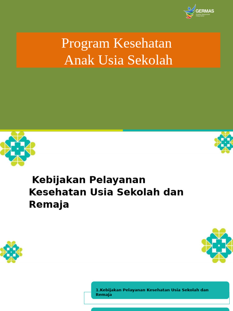 Kebijakan Dan Indikator UKS PPT | PDF