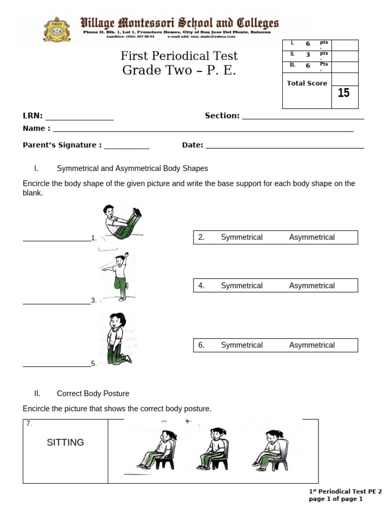 Grade 2 PE and Health Test Document | PDF | Foods | Nutrition