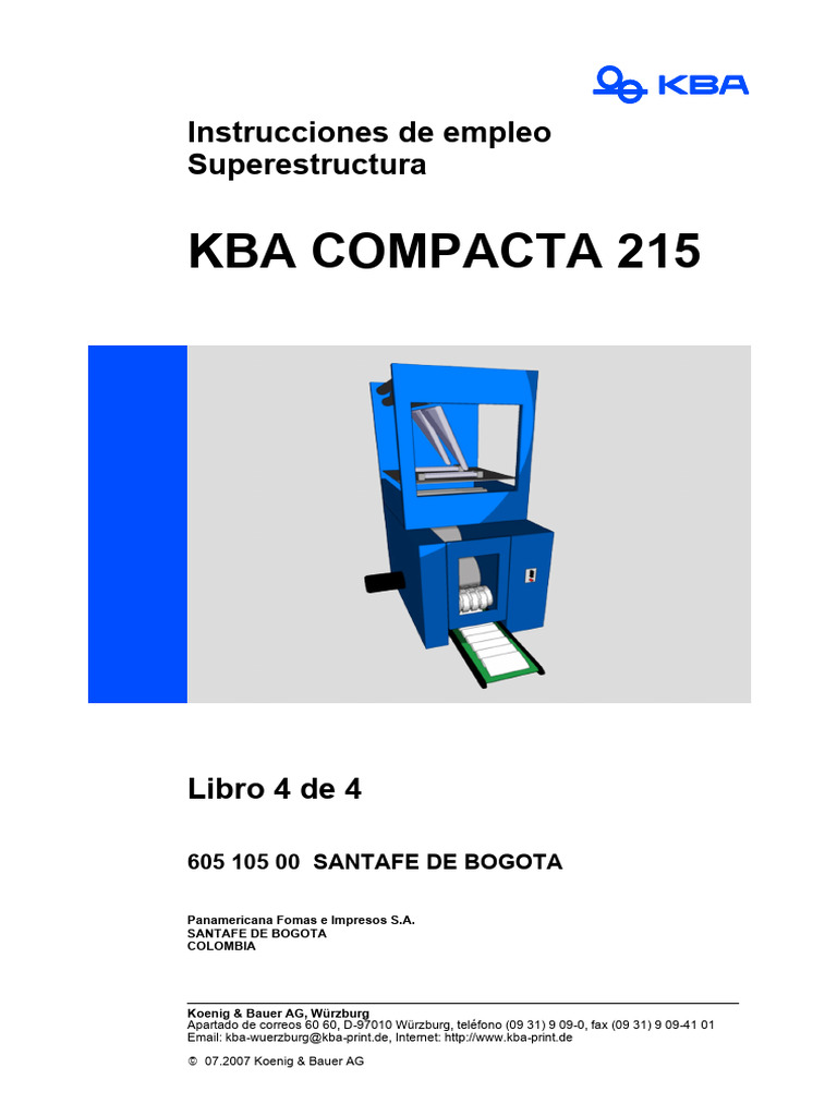 Kba Compacta C 215 60510500 ES Superestructura | PDF | Papel