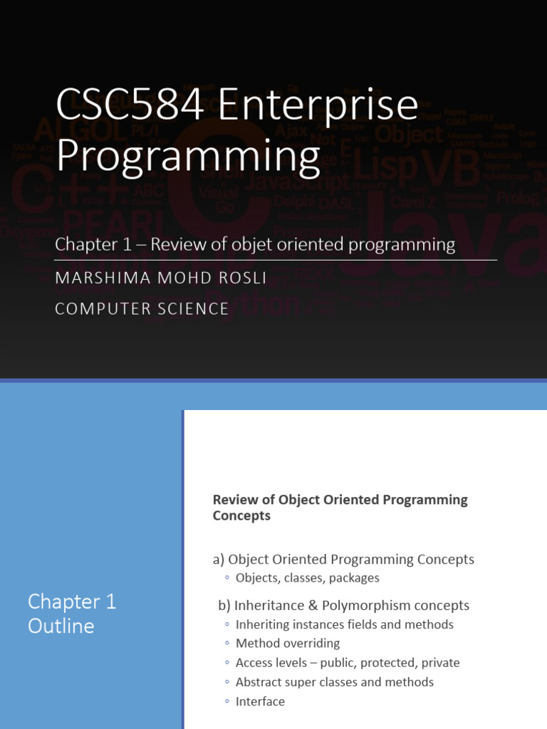 CSC584 Chp1-8 | PDF | Model–View–Controller | Java (Programming Language)