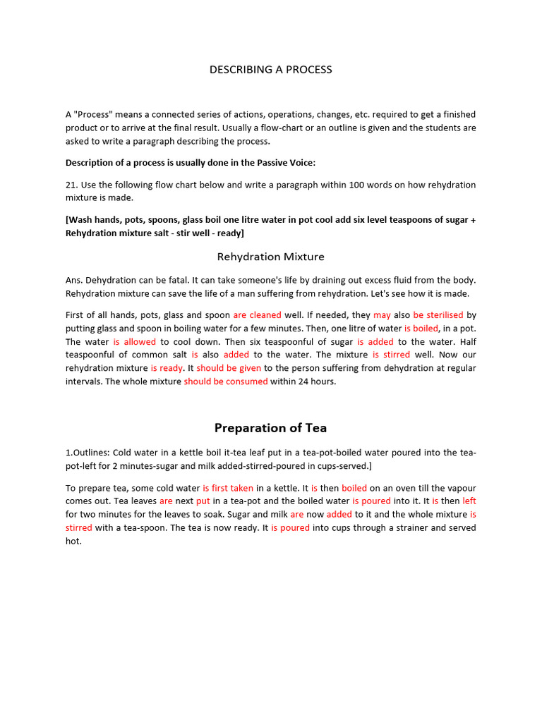 Describing A Process-1 | PDF