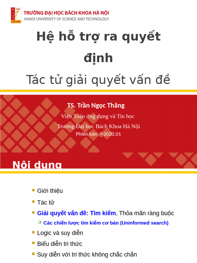 (DSS) 2 - Giải Quyết Vấn Đề Bằng Tìm Kiếm Vét Cạn - v2 | PDF